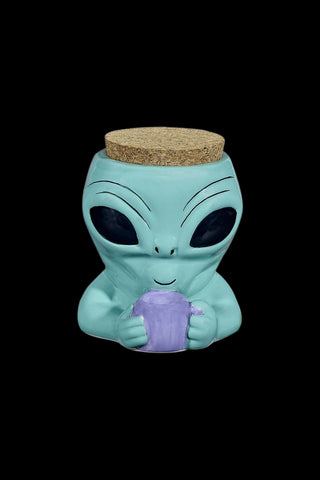 Roast & Toast Alien Stash Jar - Colorful Silicone Container