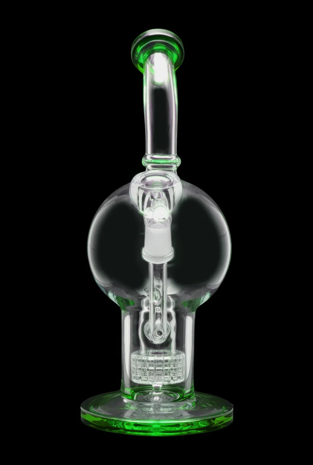 Valiant Distribution Bent Neck Ball Perc Water Pipe - 10"
