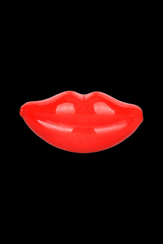 Lovers Lips Hand Pipe - Fun and Compact Glass Pipe | Smoke Cartel