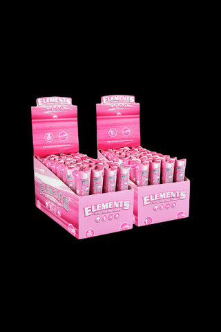 Elements Ultra Thin Pink Cones - 32 Pack