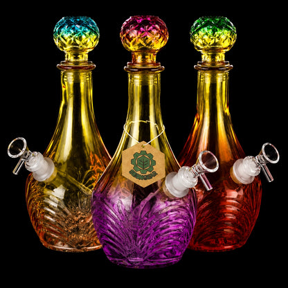 SeshGear Vintage Ombre Glass Water Pipe - 11" / 14mm F / High Stripe