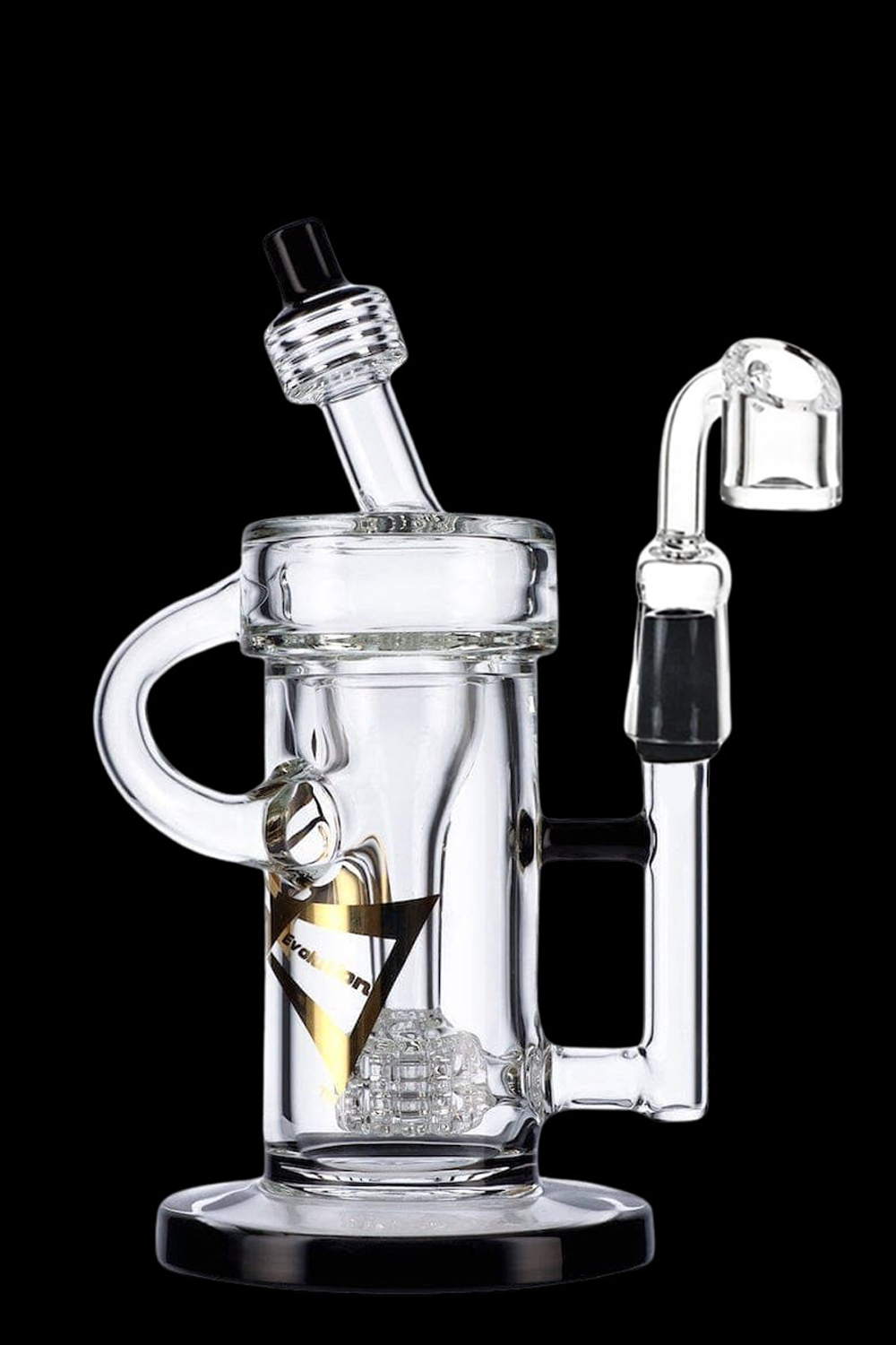 Evolution Hurricane Dab Rig with Barrel Perc - 8-inch Tall