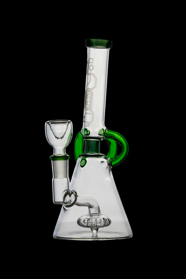Hemper Cyberpunk Bong - Glow-in-Dark Glass Water Pipe