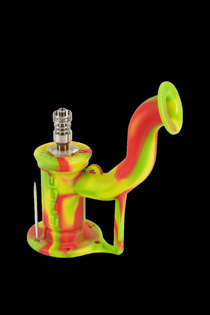 Eyce Rig 2.0 - Silicone Dab Rig - Clear/Black