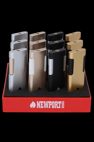 Newport Zero Thin Windproof Butane Torch Lighter - Assorted Colors