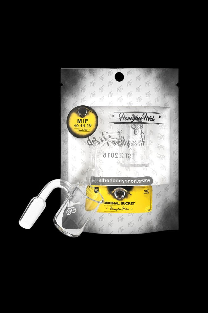 Honeybee Herb Original Bucket Quartz Banger - White Line