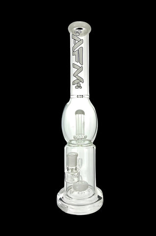 AFM Glass Double Circle Showerhead Perc Glass Beaker Bong