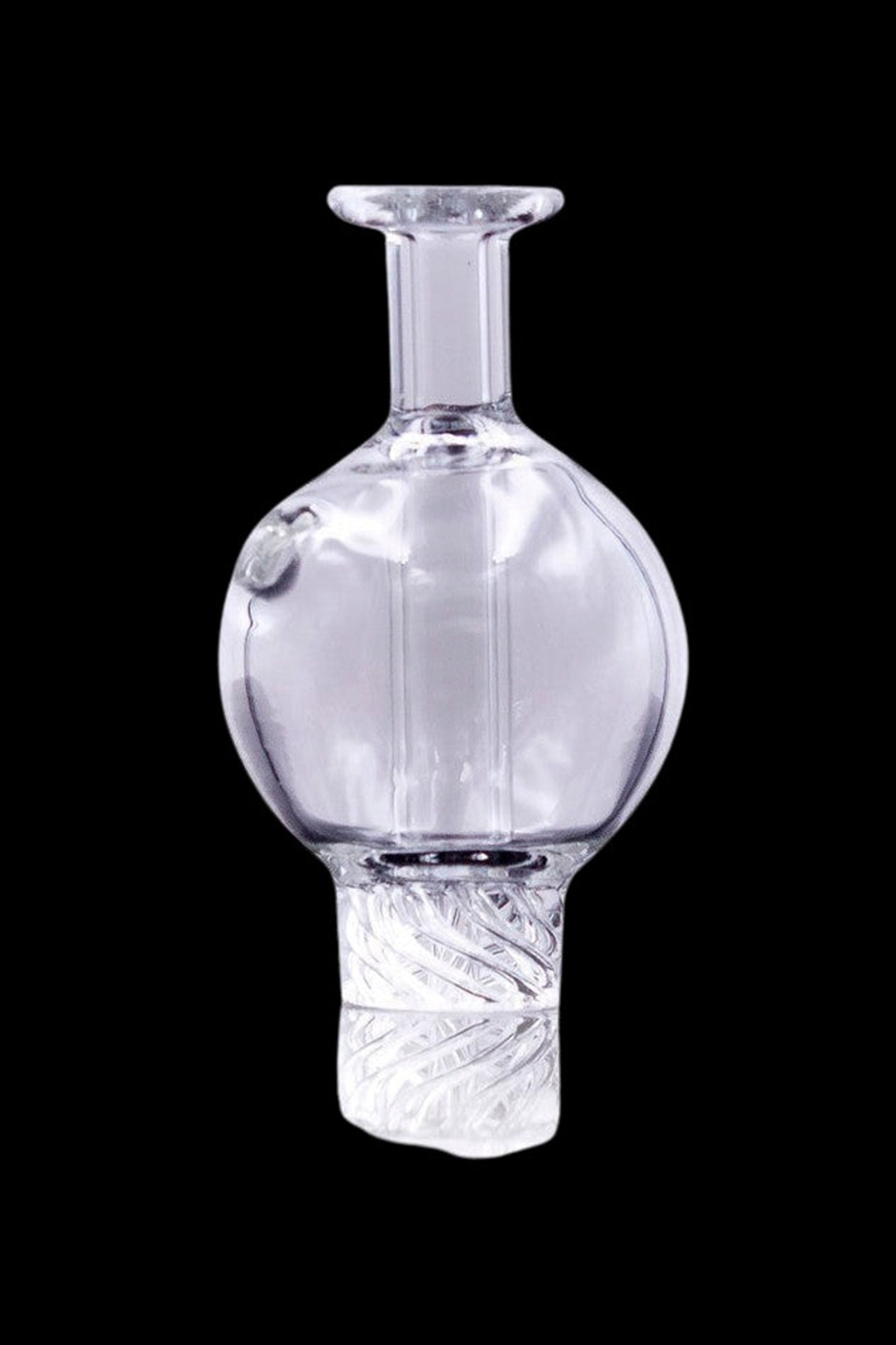 The Stash Shack Cyclone Quartz Bubble Cap - Dab Rig Accessory