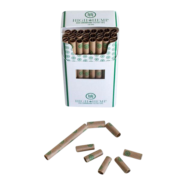 High Hemp Eco Cardboard Filter Tips - 12 Pack Bulk