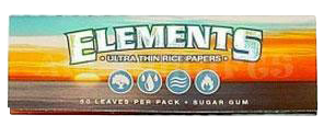 Elements Ultra Thin Rice 1 1/4" Rolling Papers - 25 Pack