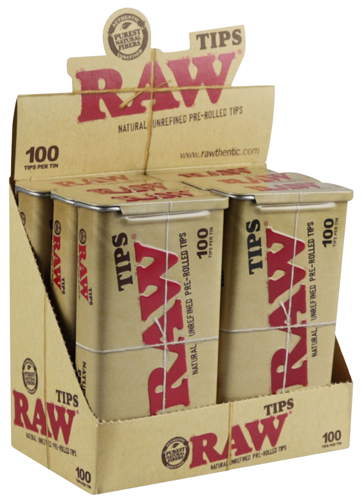 RAW Pre-Rolled Tips - 6 Pack (600 Tips) | Rolling Tips