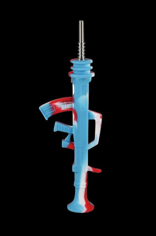 AK47 Silicone Dab Straw Collector with Titanium Tip