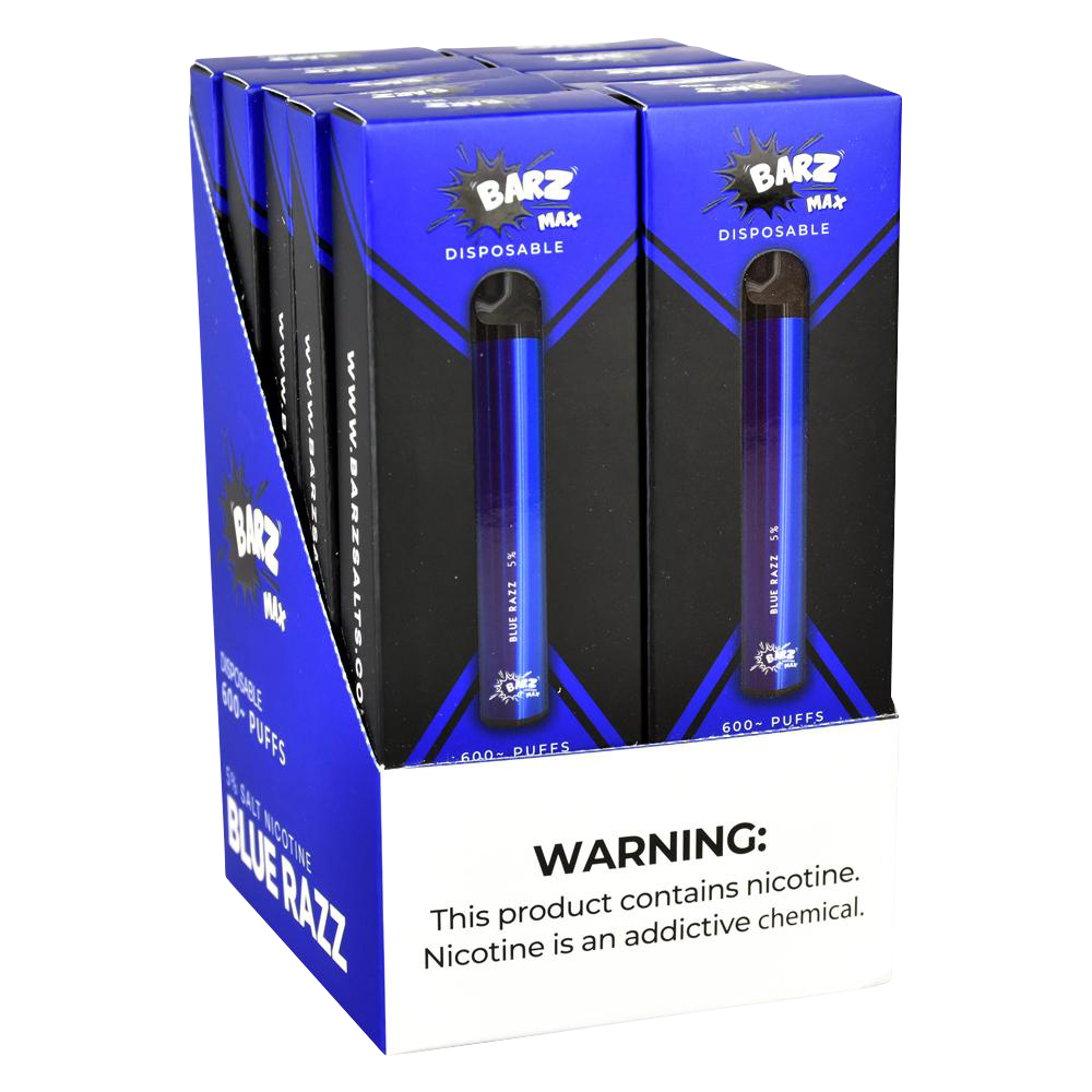Barz Max 420 mAh Disposable Vaporizer - Bulk 10 Pack