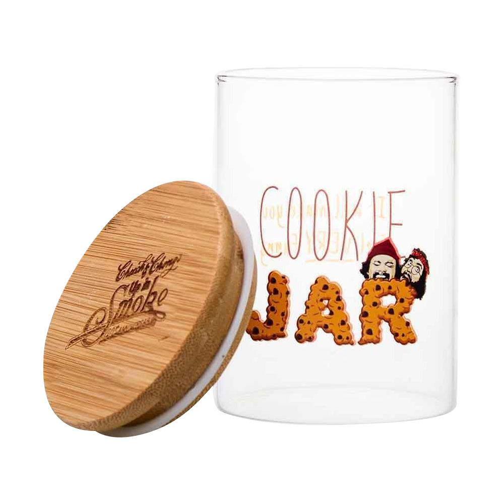Cheech & Chong Cookie Stash Jar - Durable Glass with Airtight Seal