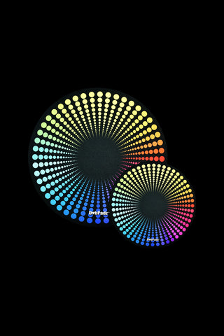 DabPadz Fabric Top Rubber Dab Mat - Disco Dots