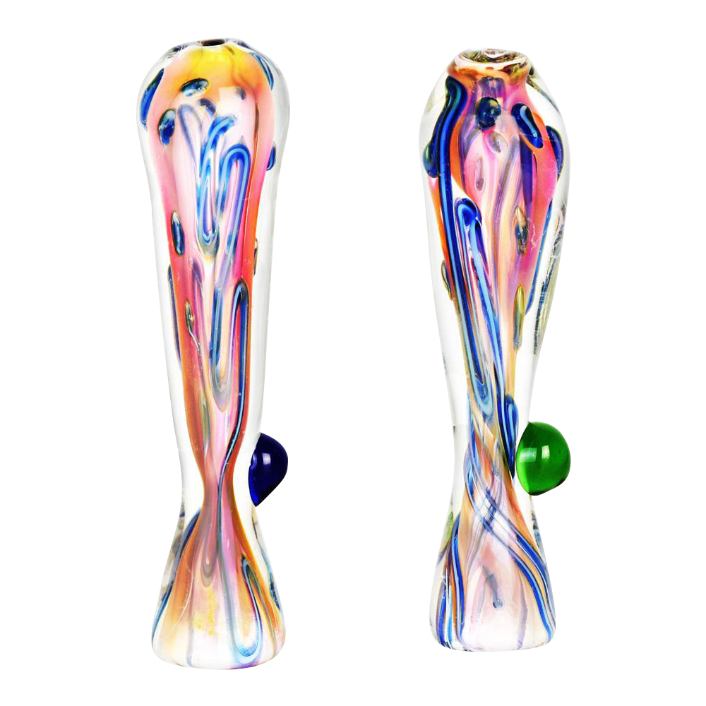 Fumed Tropical Sunset Glass Taster - Quality Boro Glass Pipe