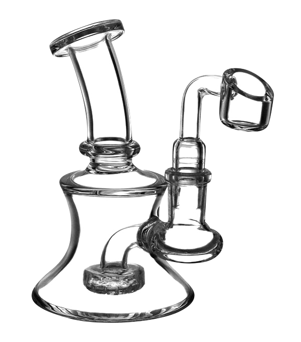 Simple Scientific Mini Glass Oil Dab Rig with Banger