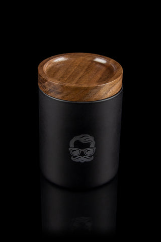 Heady Dad Canna Stash Jar | Glass Jar with Walnut Wood Top