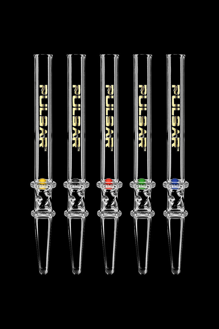 Pulsar DAB Straw With Spin Pearl 5 Pack - Portable Dabber