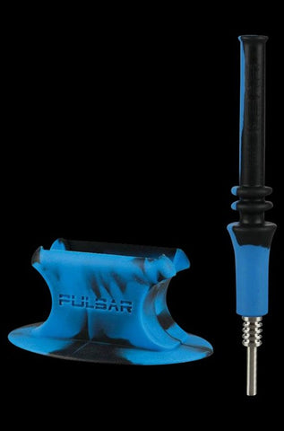 Pulsar RIP Vapor Straw with Stand - Blue/Black/Swirl