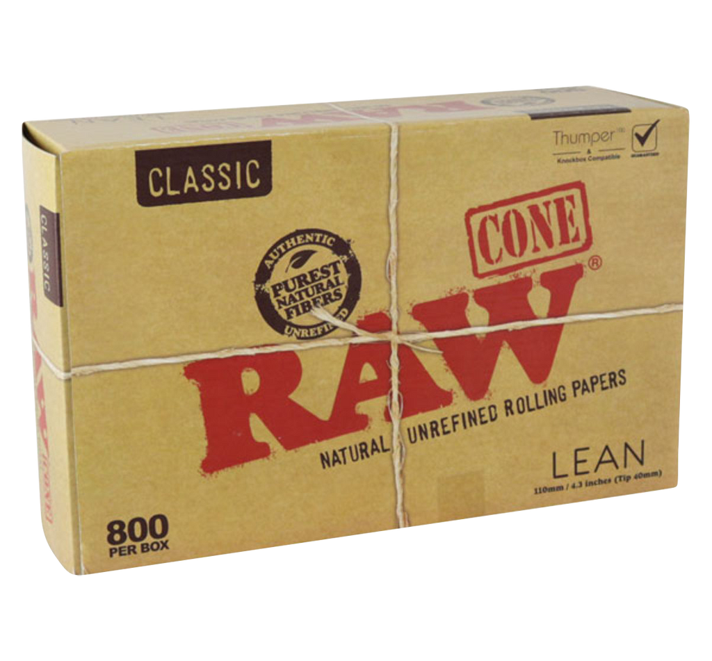RAW Classic Bulk Lean Cones - Bulk 800 Pack