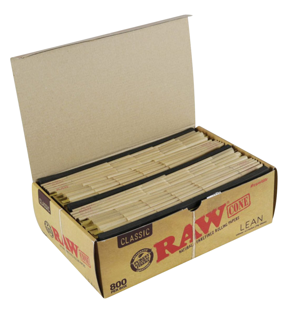 RAW Classic Bulk Lean Cones - Bulk 800 Pack