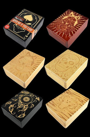 6pc Display Etched Wood Puzzle Boxes | Storages