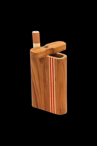 Smoke Cartel Striped Wood Dugout - Discreet & Stylish