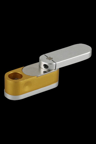 Two Tone Metal Twist-Out Pipe with Storage | Dry Pipes