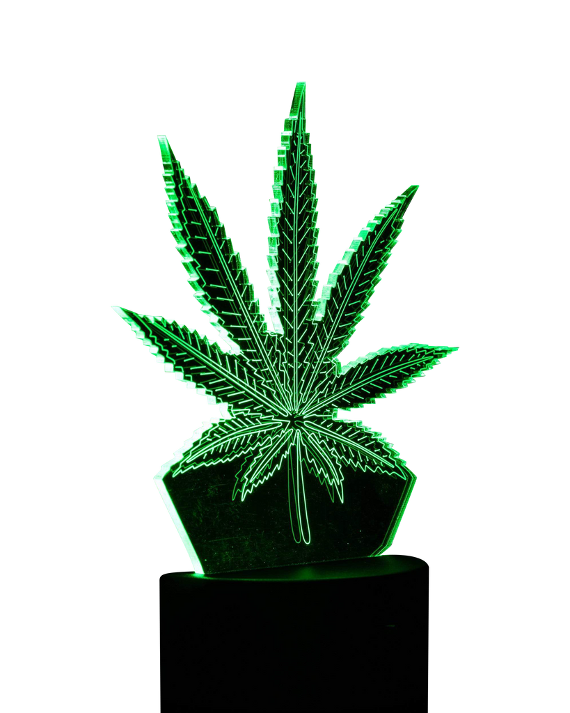 3D Cannabis Leaf Lamp - Color Changing LED Light