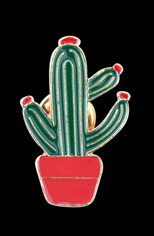 DankStop Cactus Enamel Pin - Stylish Potted Plant Accessory