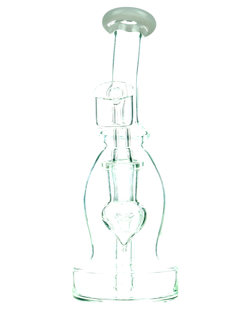 Curved Body Dab Rig With Colored Details - Smoke Cartel